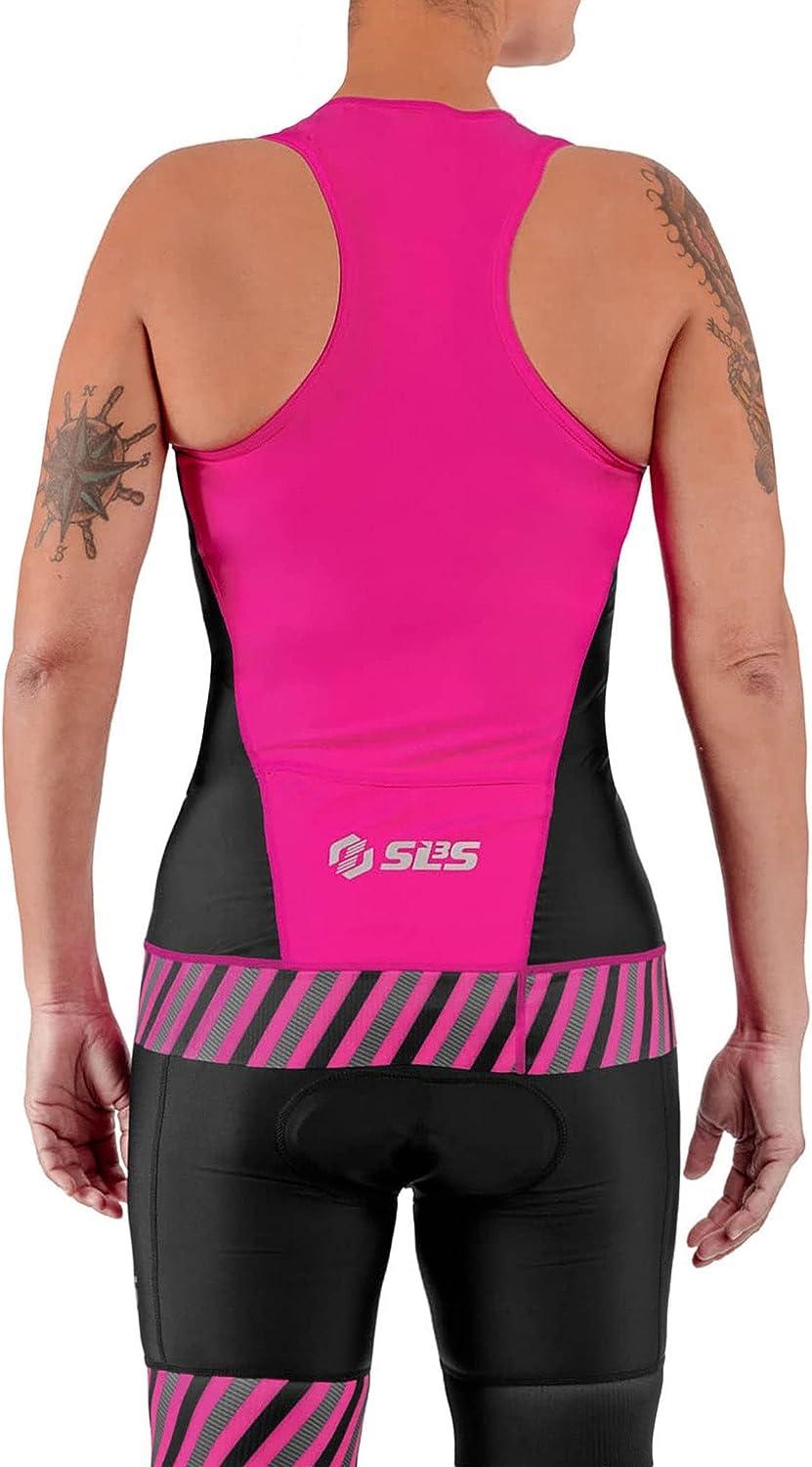 SLS3 Women's Tri Top - Anti-Friction Seams, Slim Athletic Fit, Bright ...