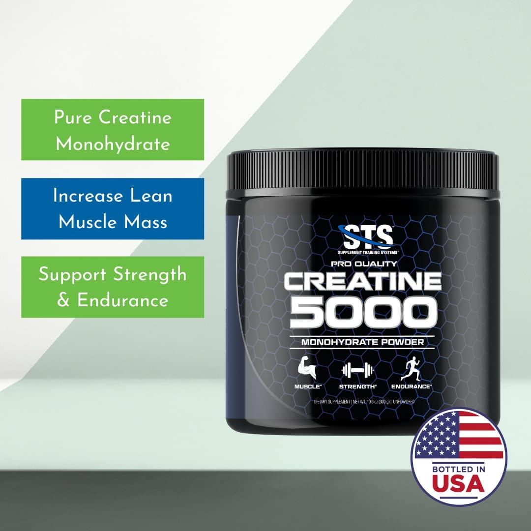 STS Creatine 300g - 100% Pure Raw Creatine Monohydrate Powder | Keto ...