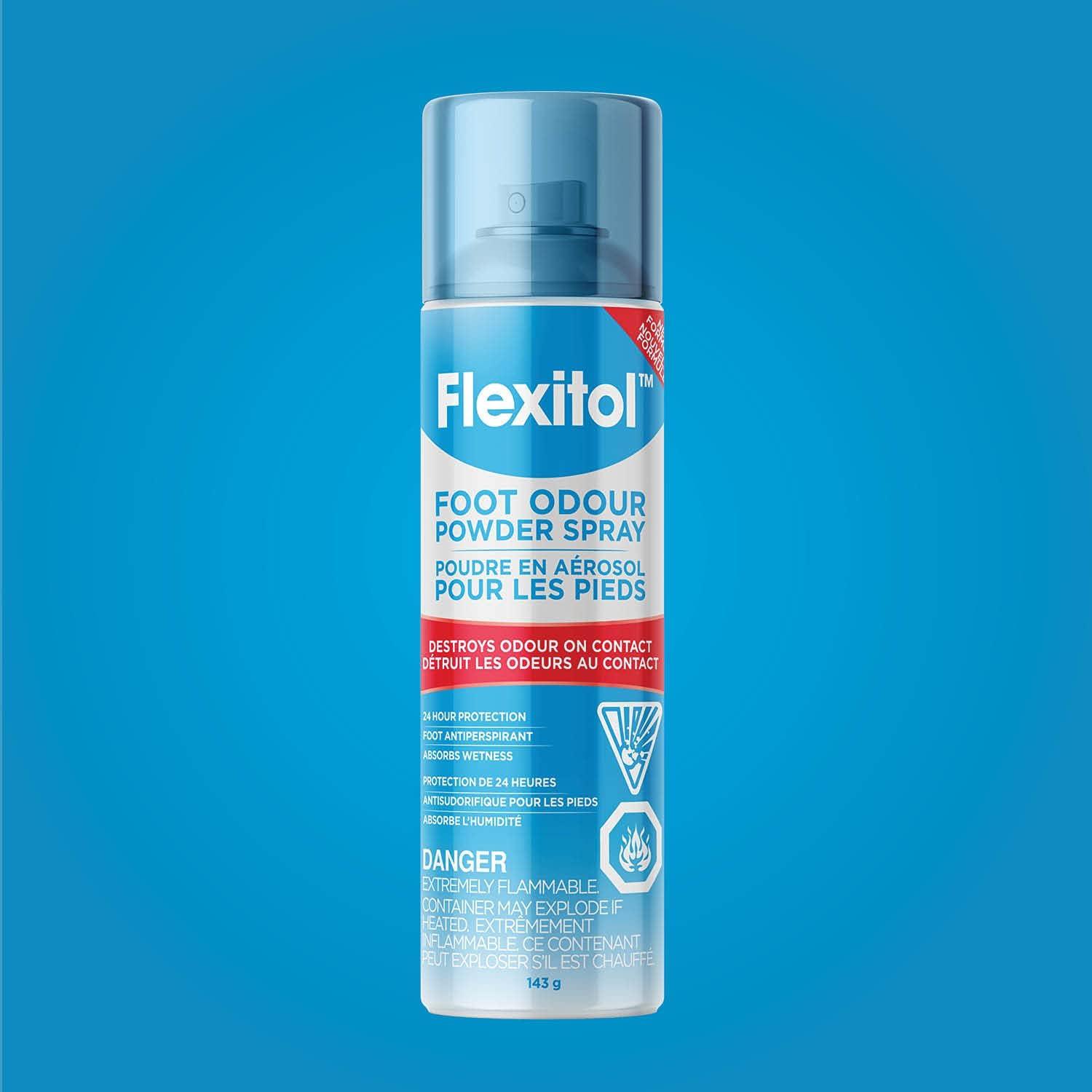 Flexitol Foot Odour Powder Spray for Smelly Feet (143g) | Buy Now in ...