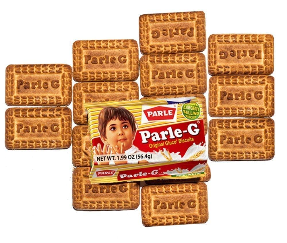 Parle-G Biscuits 2.13 oz - Bulk 48 Pack | Delicious Indian Tea Biscuits ...