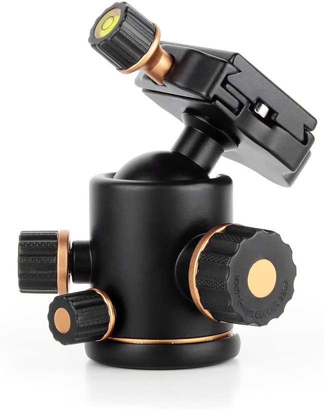 Pergear TH3 Pro Metal Ball Head Tripod for DSLR Camera - 8KG Loading Capacity, 360 Degree Swivel ...