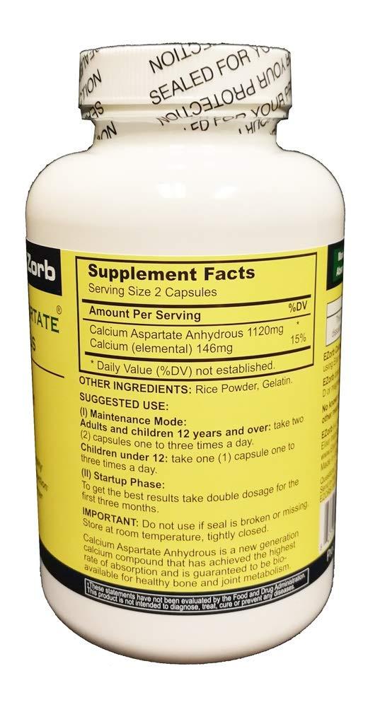 Ezorb Calcium 180 Capsules for Bone Joint Muscle Health | Buy Now with ...