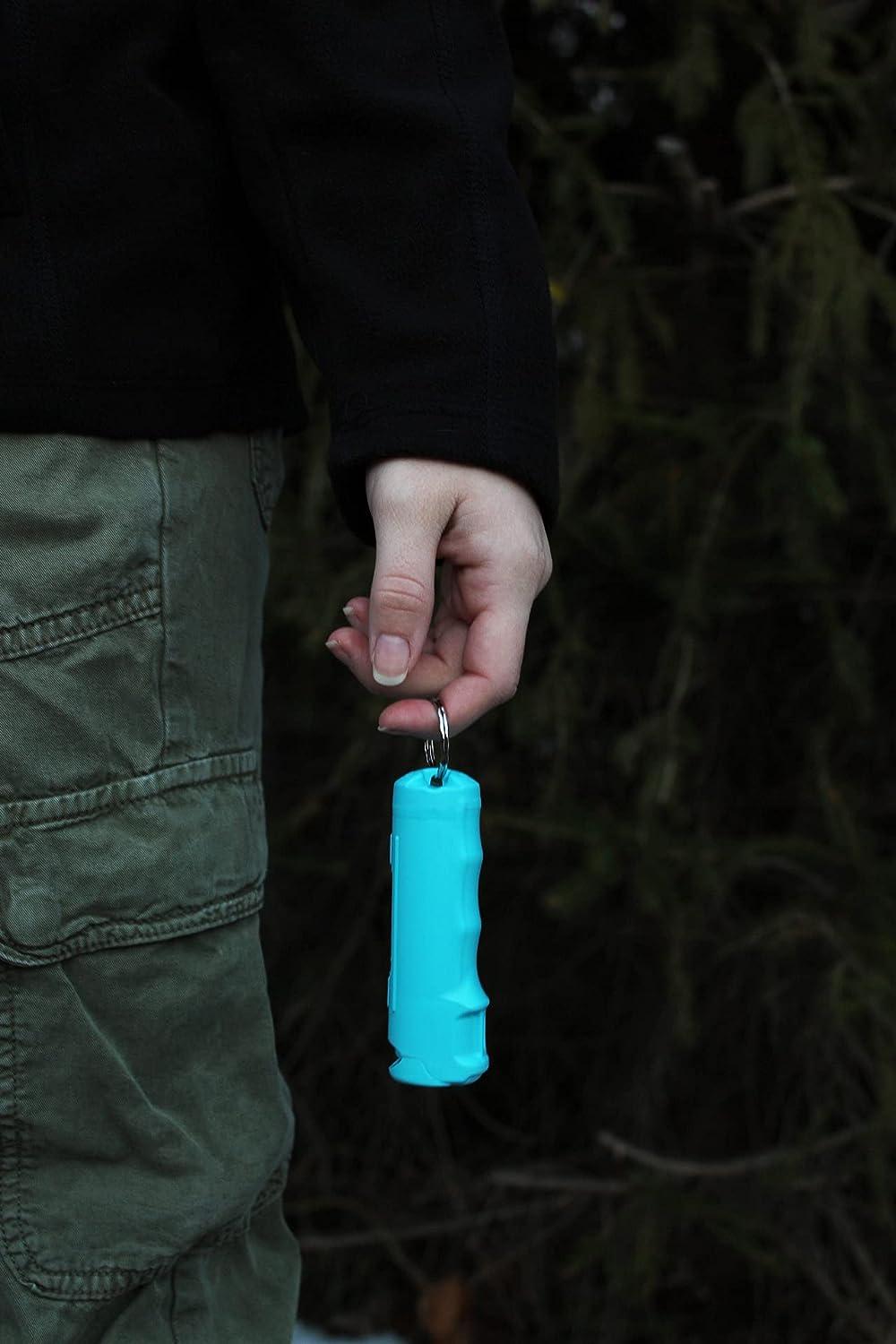Kuros by Mace Brand Pocket Pepper Spray & Personal Alarm Combo (Turquoise) - 10 Self Defense ...