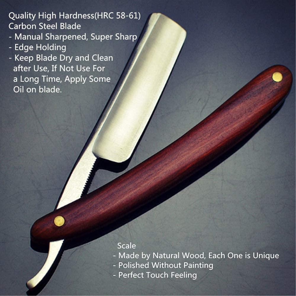 Zertone Straight Razor Kit with Strop - High Hardness Carbon Steel ...