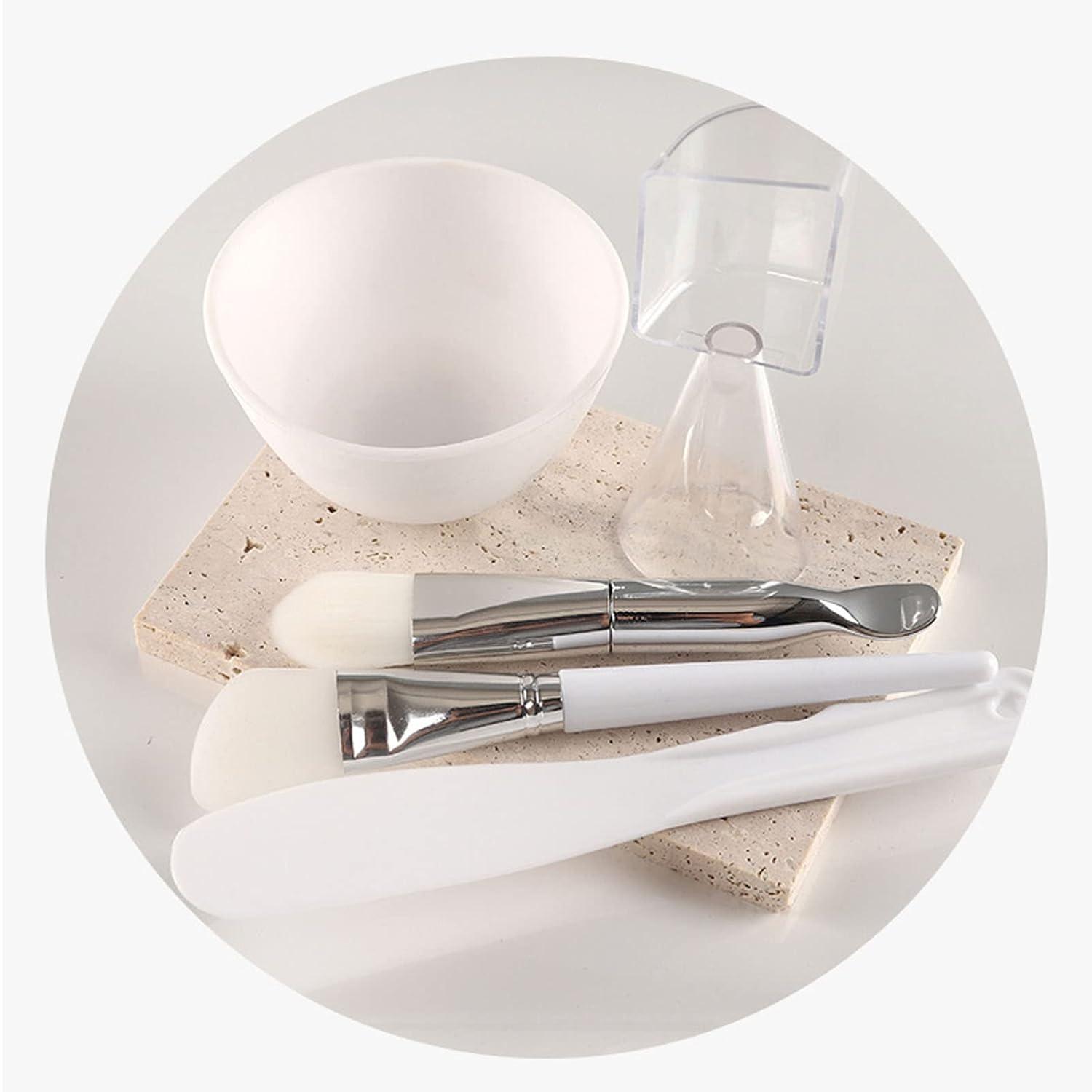 DIY Facial Mask Tool Kit - 5 in 1 Mixing Bowl Set with Silicone Brush ...