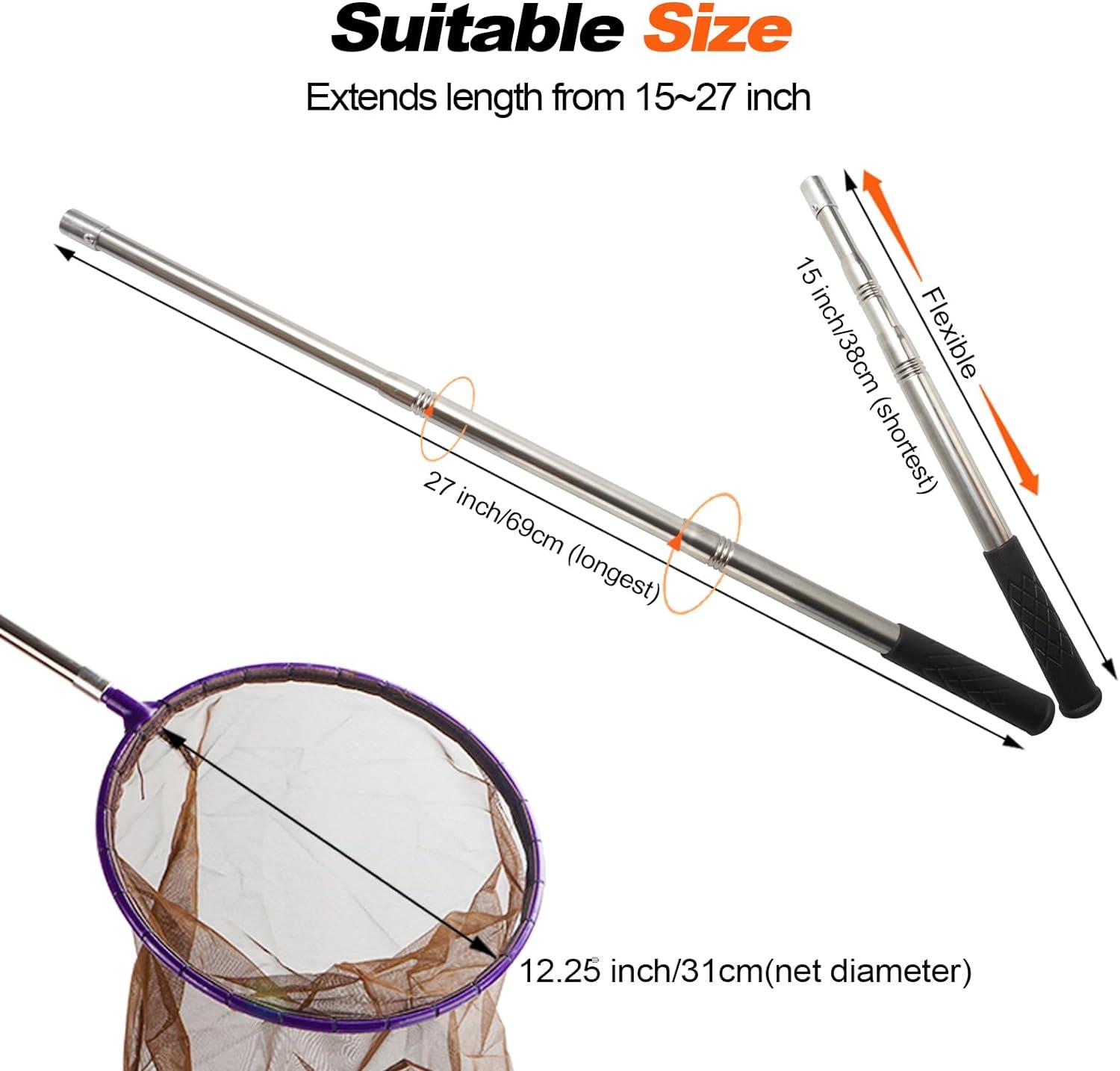 Snake Catcher Net Telescopic Pole for Reptile Grabber Rattle Snake ...