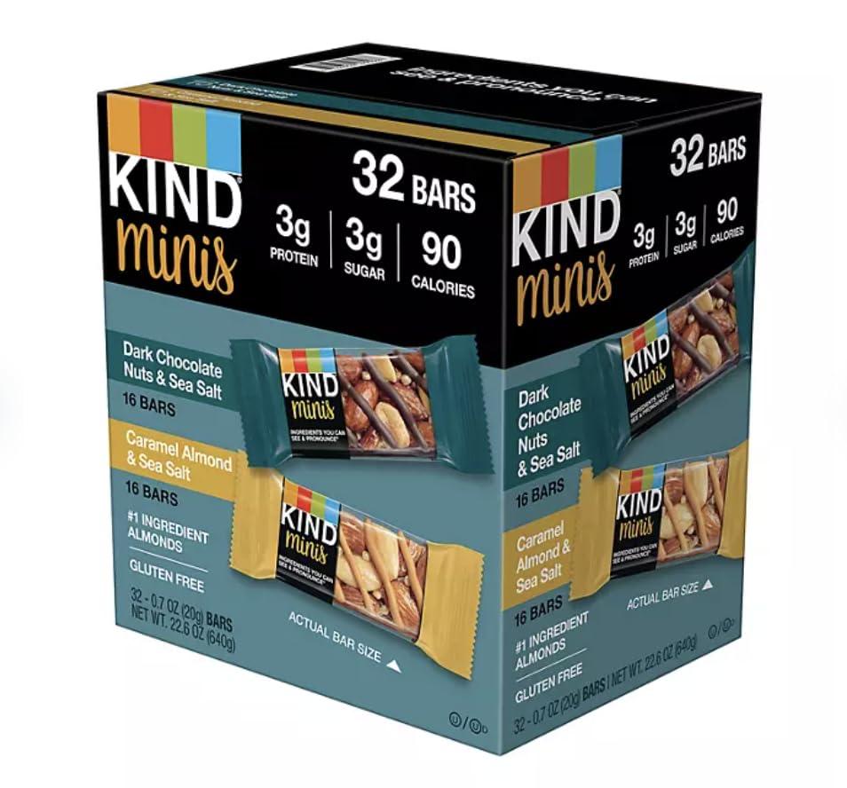 KIND Minis Variety Pack 32 pk - Assorted Healthy Snack Bars | Buy Now ...