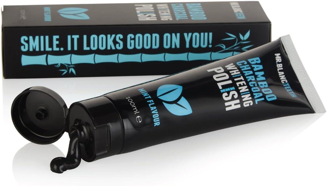 Mr Blanc Bamboo Charcoal Teeth Whitening Polish - Natural Whitening ...
