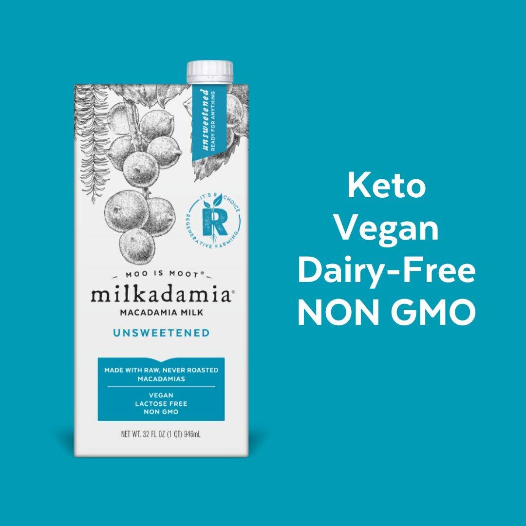 Milkadamia Macadamia Milk Unsweetened - 32 Fl Oz (Pack of 6) | Buy Now ...