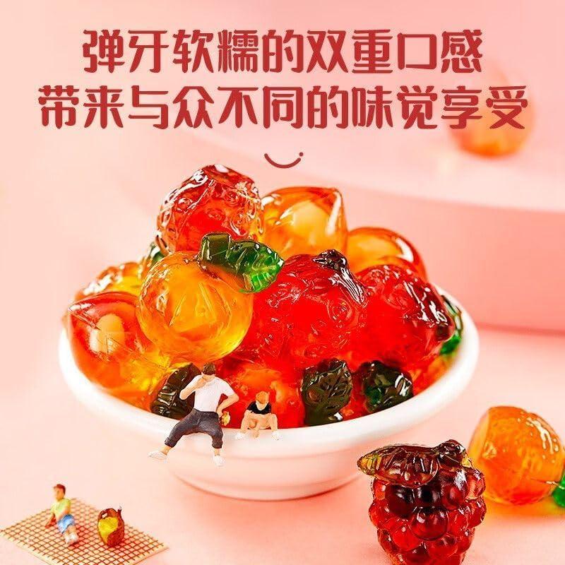 4D fruit juice gummies grape shaped Gummies candy children's snacks ...