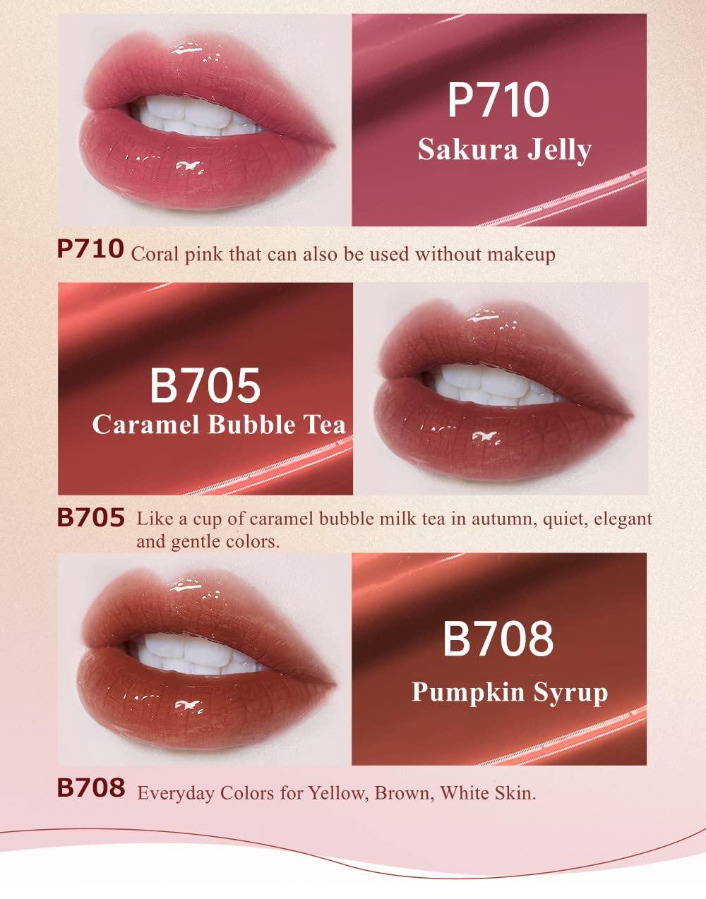 COLORKEY Lip Gloss Mirror Series - Hydrating High Shine Lip Tint with ...