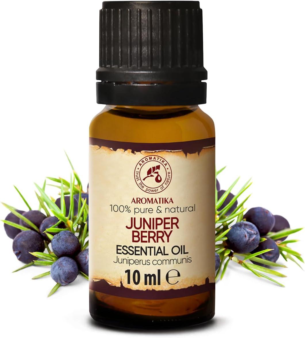 100% Natural Juniper Oil - Essential 10ml - Juniper Berry Oil for Aromatherapy & Diffusers ...