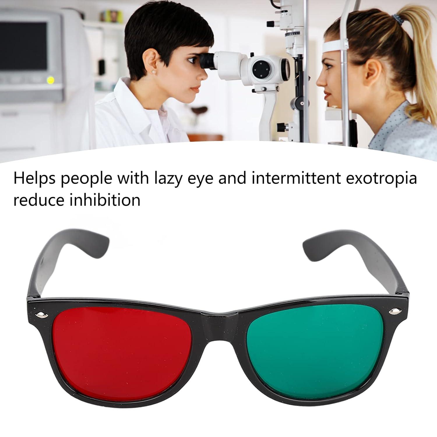 Red-Green Glasses for Visual Impairment | Portable Eye Training for ...