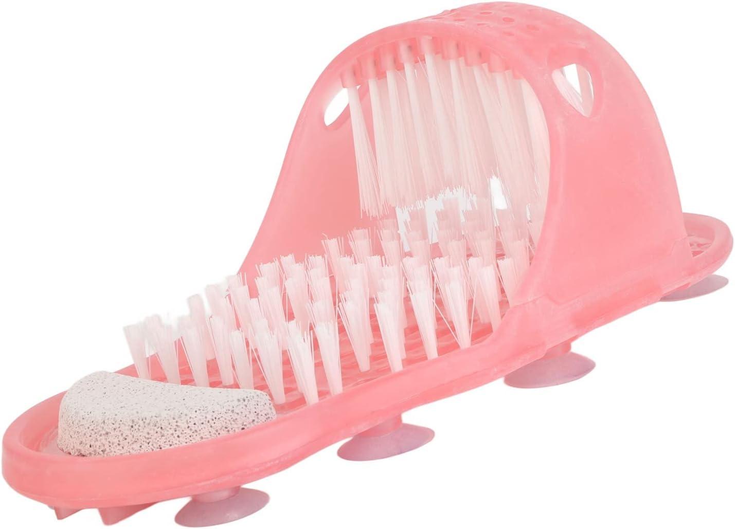 Buy Pink Shower Foot Scrubber - Easy Foot Cleaner & Massager for ...