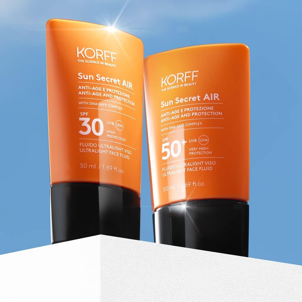 Korff Sun Secret Air Fluid SPF50 - Moisturizing Anti-Aging Face ...