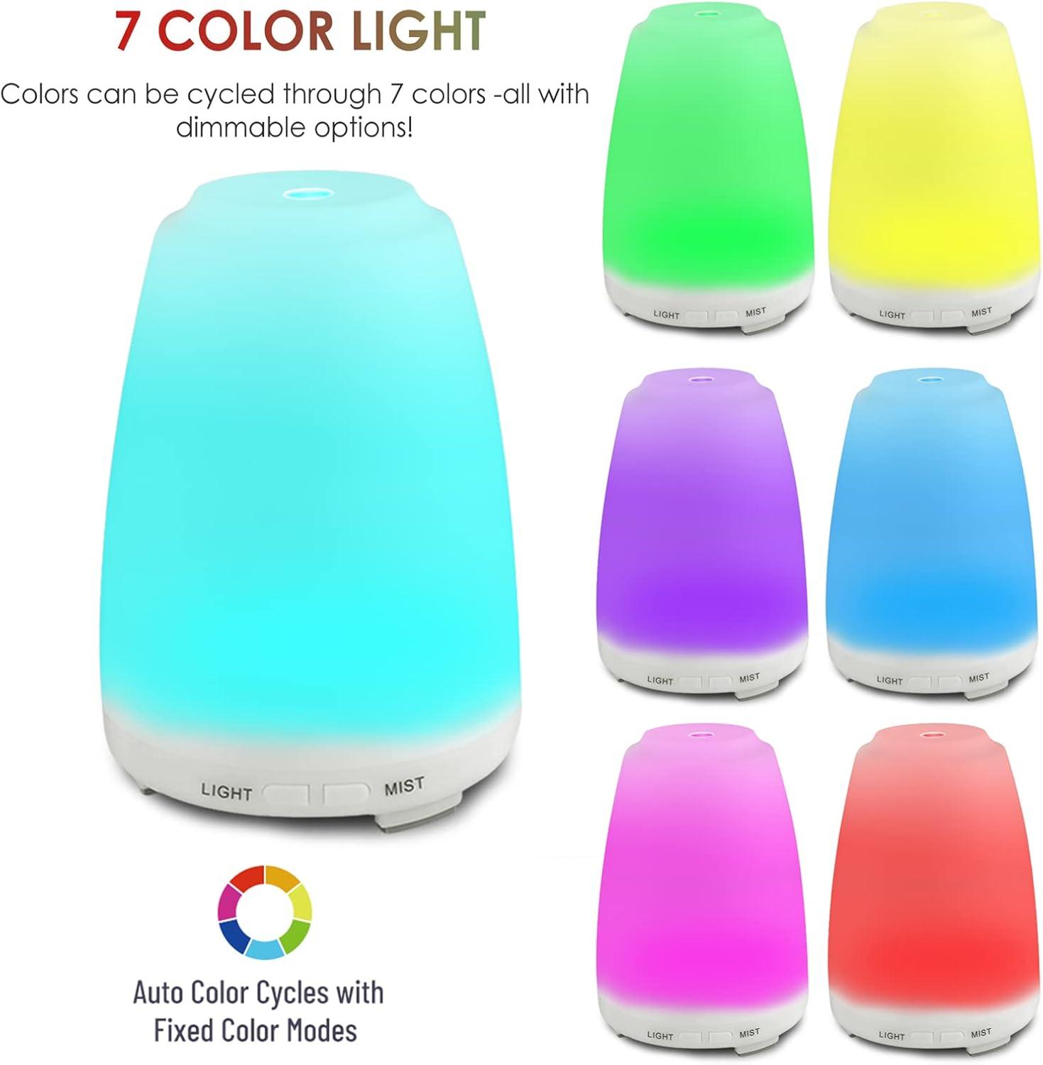 Upgraded White Essential Oil Diffuser | Best Aroma Diffuser for Home ...