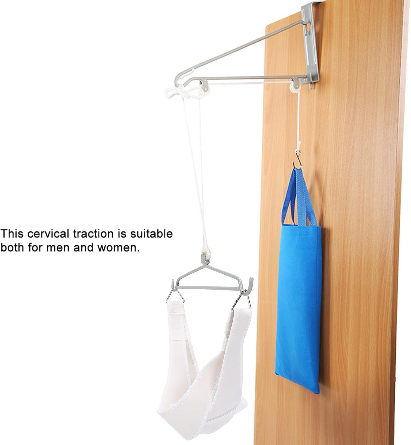 Neck Cervical Traction Device | Over Door Neck Stretcher Kit for Pain ...