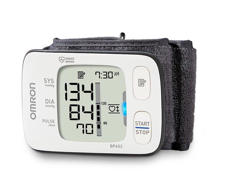 Omron 7 Series Wrist Blood Pressure Monitor with Heart Zone Guidance ...