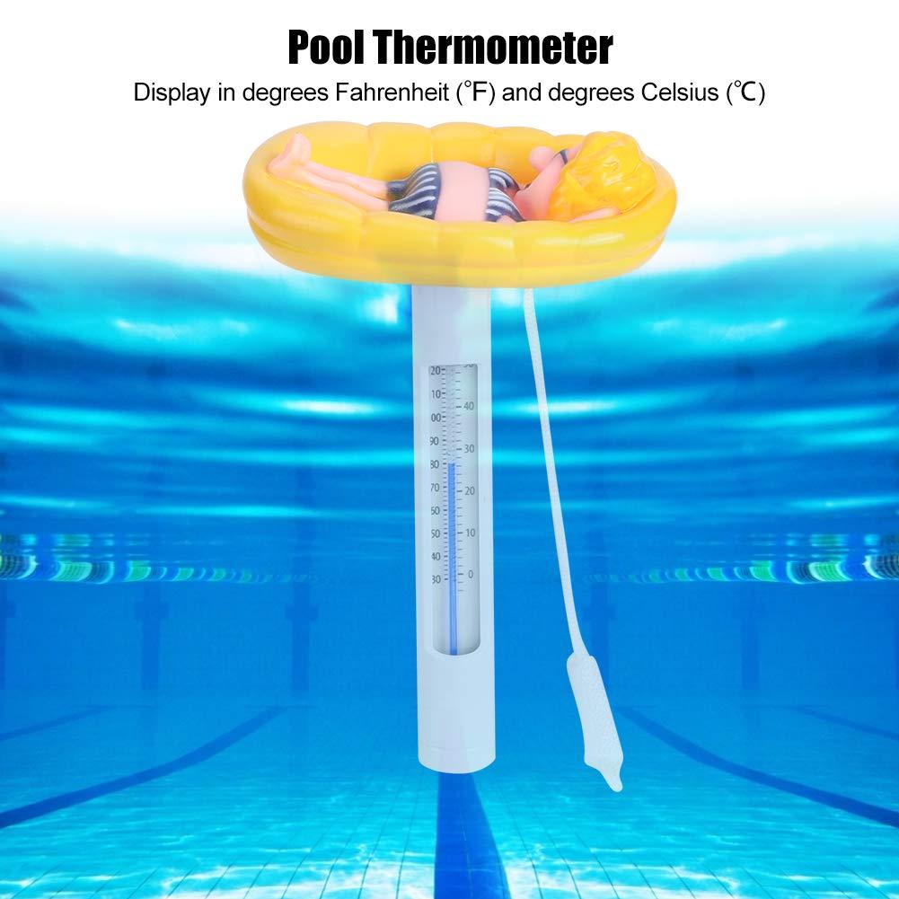 Buy Floating Swimming Pool Thermometer - Easy-to-Read Digital Water ...