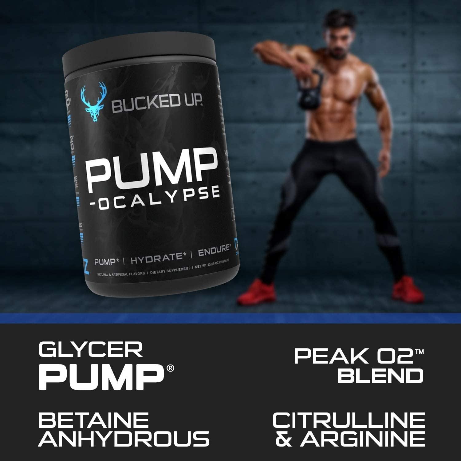 Pump-ocalypse Nitric Oxide Supplement with L-Arginine, Citrulline Malate & GlycerPump - Ultimate ...