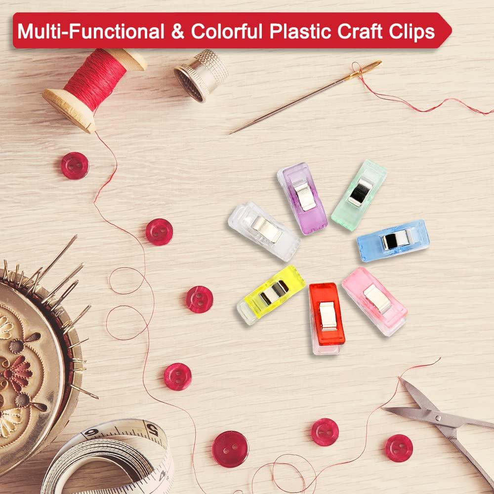 BamLue 120pc Multi-Color Sewing Clips for Crafting, Quilting, and ...