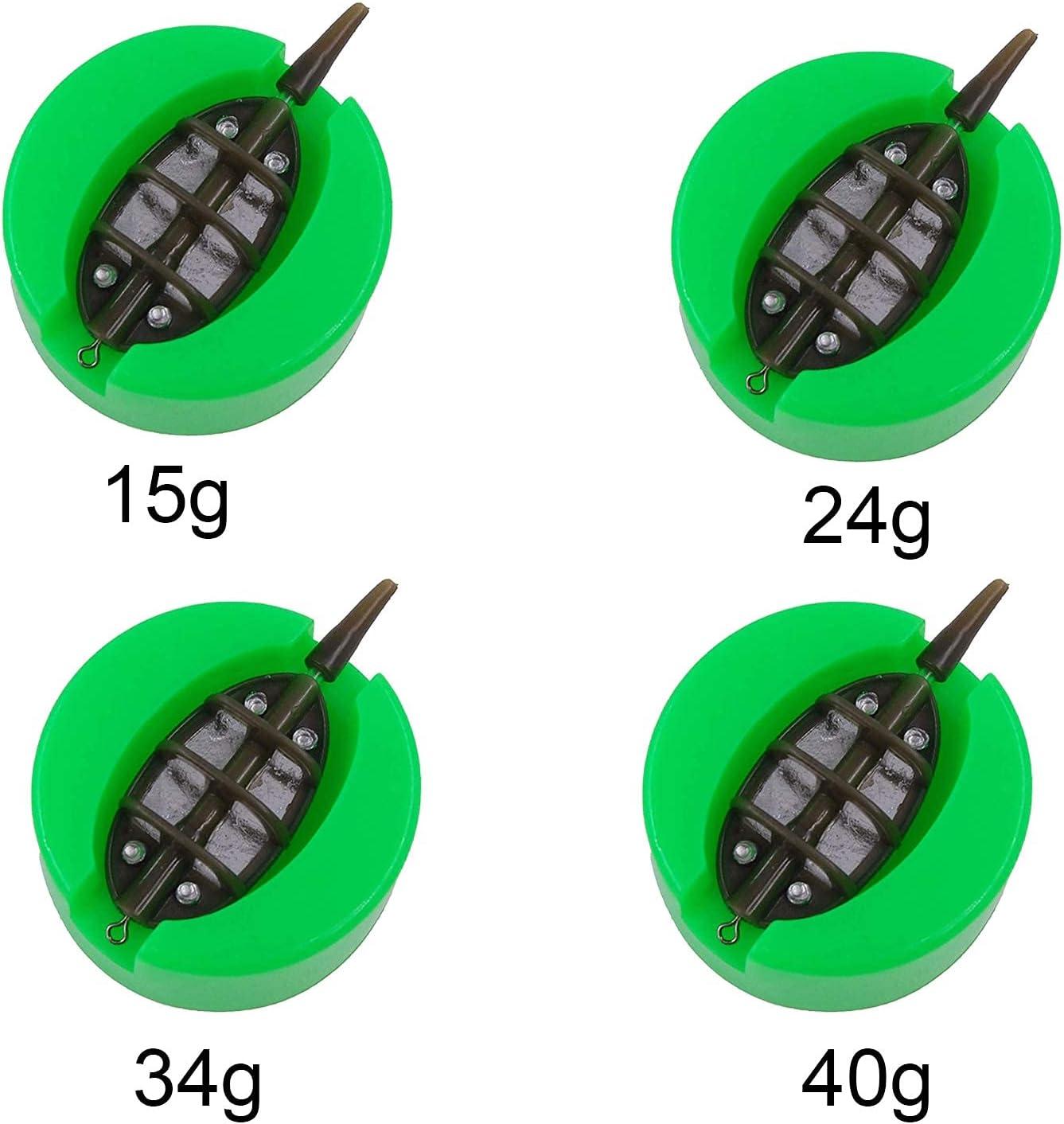 Carp Fishing Method Feeders Set - 4 Inline Method Feeders with Quick ...