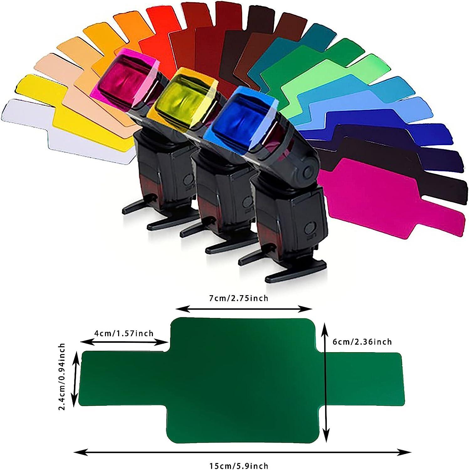 Universal Flash Gels Lighting Filter WS-1 20pc Kit for Camera Flash ...