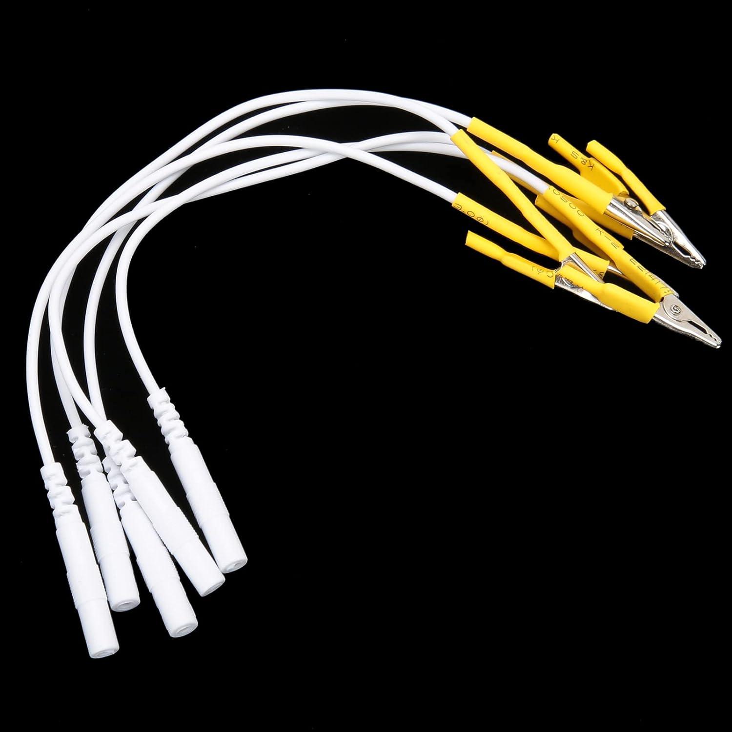 20pcs / Bag TENS Wire Cable Electrode Lead Wires Clip Electrode Lead ...