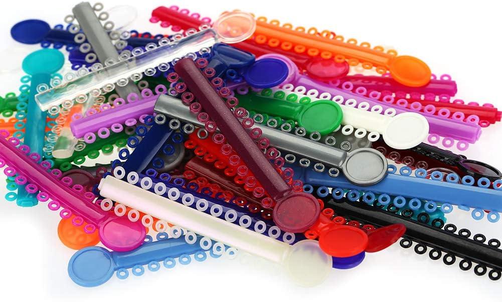 Orthodontic Leaf Bandage - 40 Multicolored Bands for Tooth Correction ...