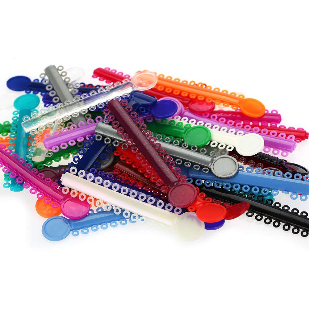Multicolored Teeth Correction Elastic Braces - 40pcs Dental Ligation ...