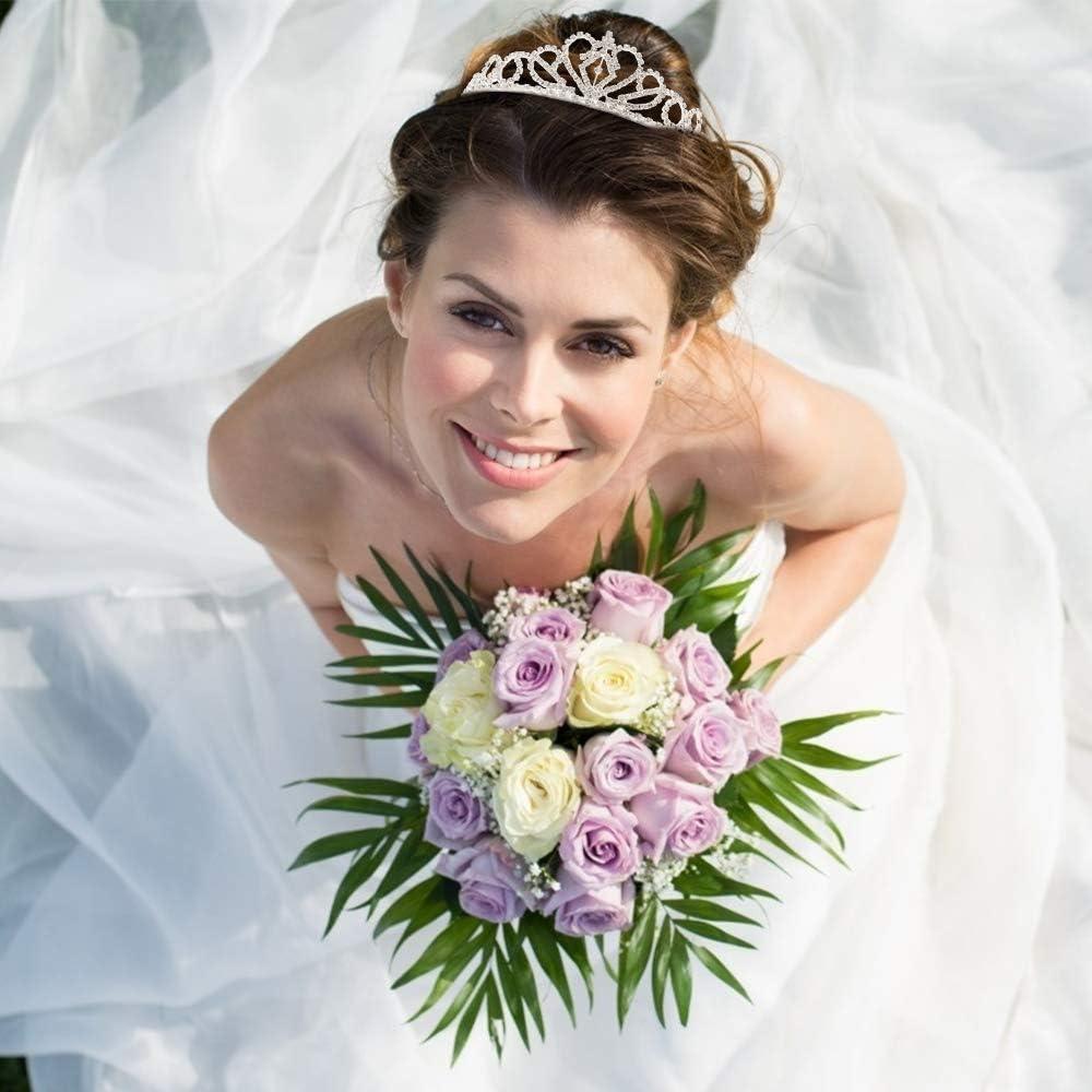 Voarge Tiara Crystal Crown - Vintage Bridal Diadem for Weddings ...