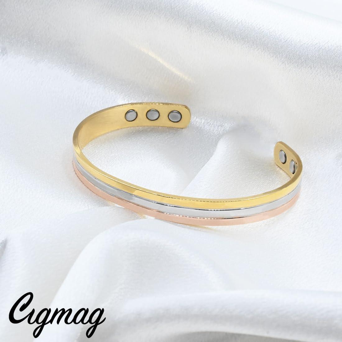 Cigmag Lymphatic Drainage Copper Bracelet for Women - 99% Pure Copper ...