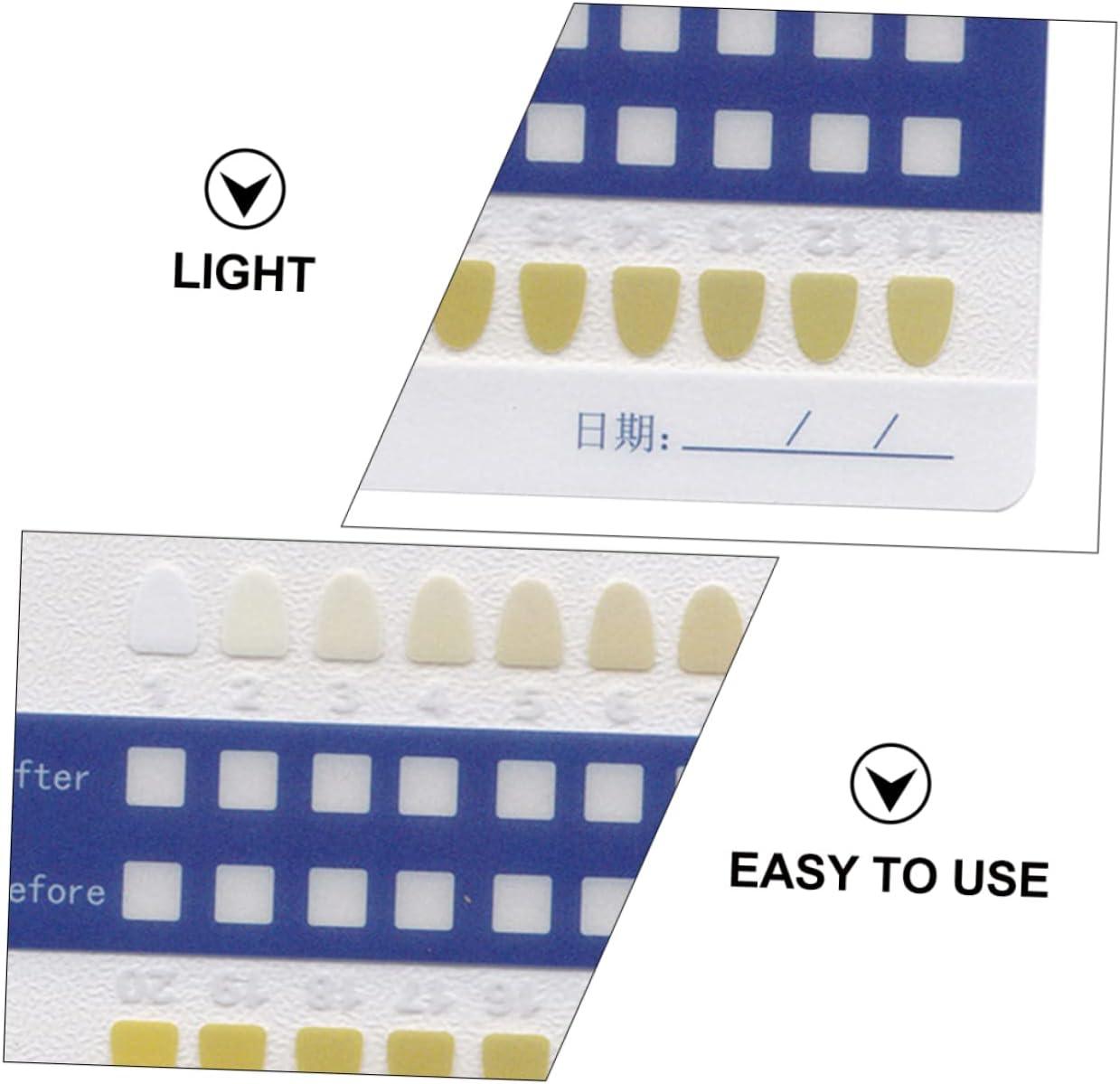 Buy Gatuida Tooth Color Card - 20-Piece Bleached Shade Guide for ...