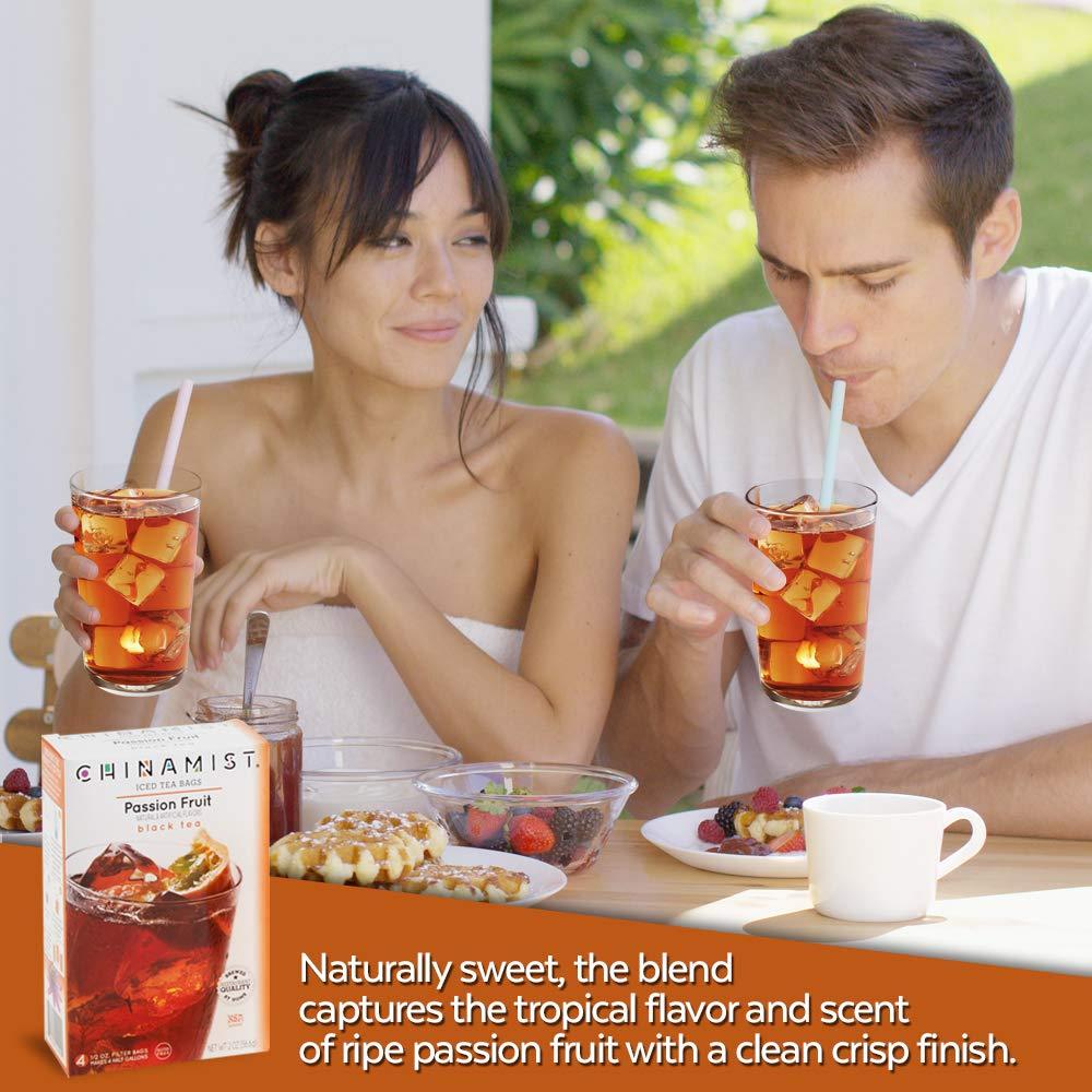 China Mist Passion Fruit Black Iced Tea Bags - 4 Count, Yields 1/2 ...