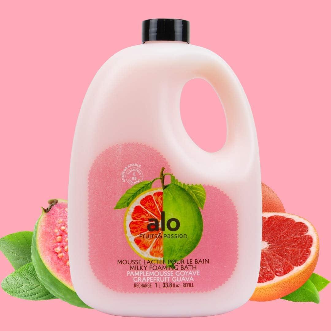 Fruits & Passion Alo Grapefruit Guava Foaming Bath Soap Refill - 1L ...