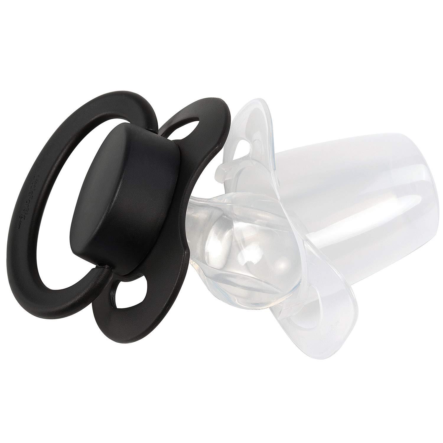 LittleForBig Bigshield Gen-II Large Pacifier in Black - Adult Sized ...