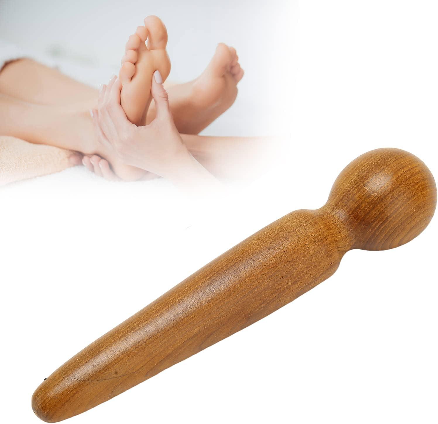 Verdant Touch Reflexology Foot Massage Stick - Traditional Wooden Tool ...