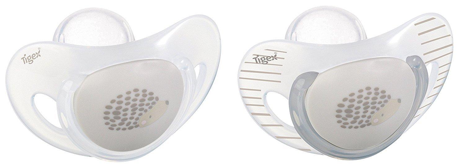 Tigex Smart Silicone Pacifiers 2-Pack Grey | Premium Baby Soothers for ...