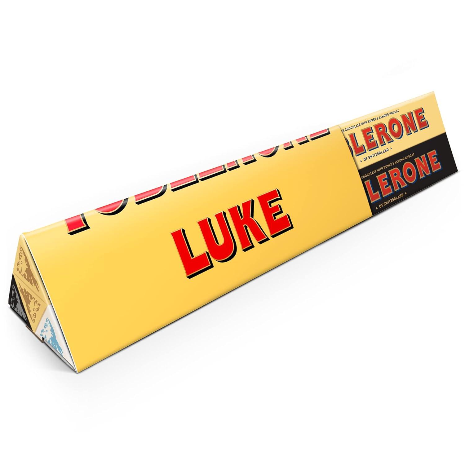 Personalized XL Toblerone Chocolate Gift - Custom Name & Message | 800g ...