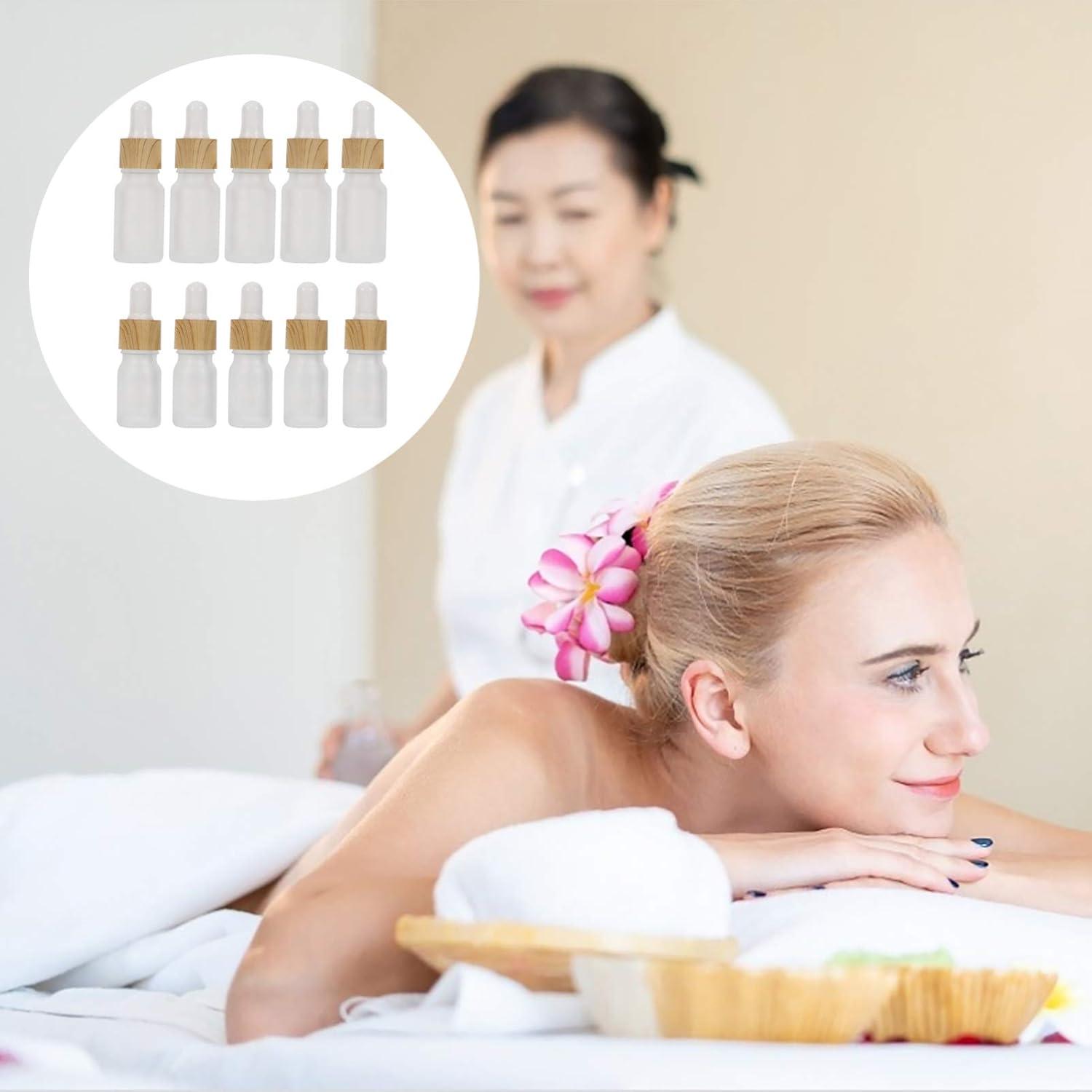 Minkissy Mini Drip Bottles - 10 Pack Glass Dropper Bottles (5ml & 10ml ...