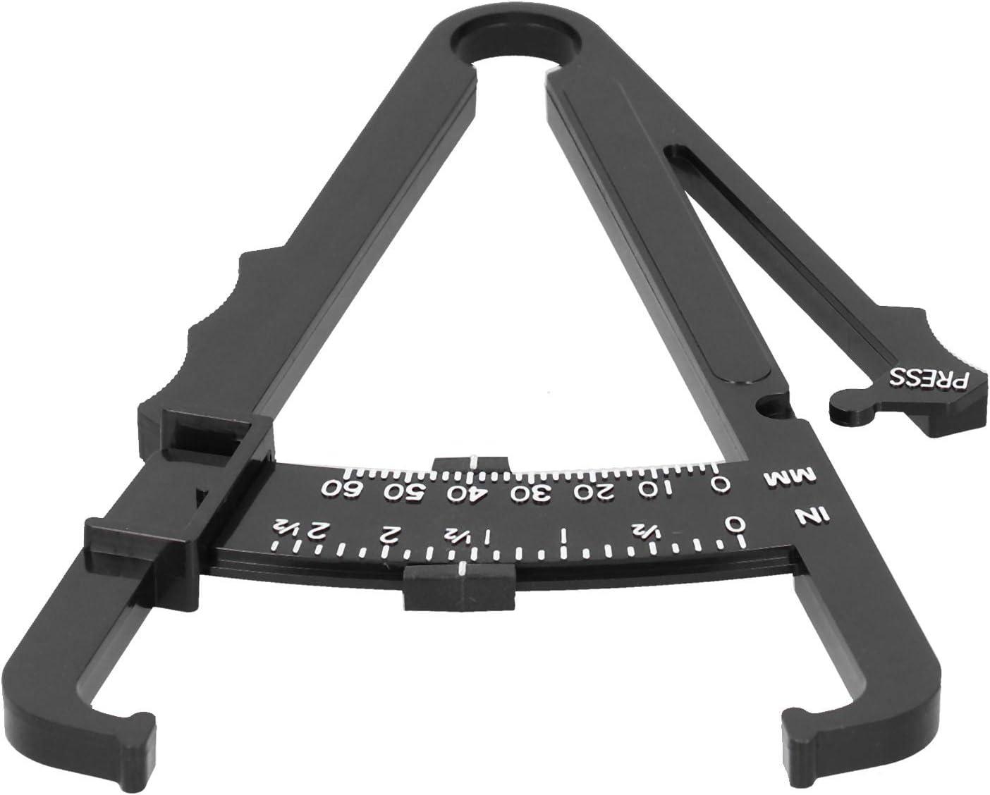 Precision Body Fat Measuring Slide - Black Metric Skin Wrinkle Device ...