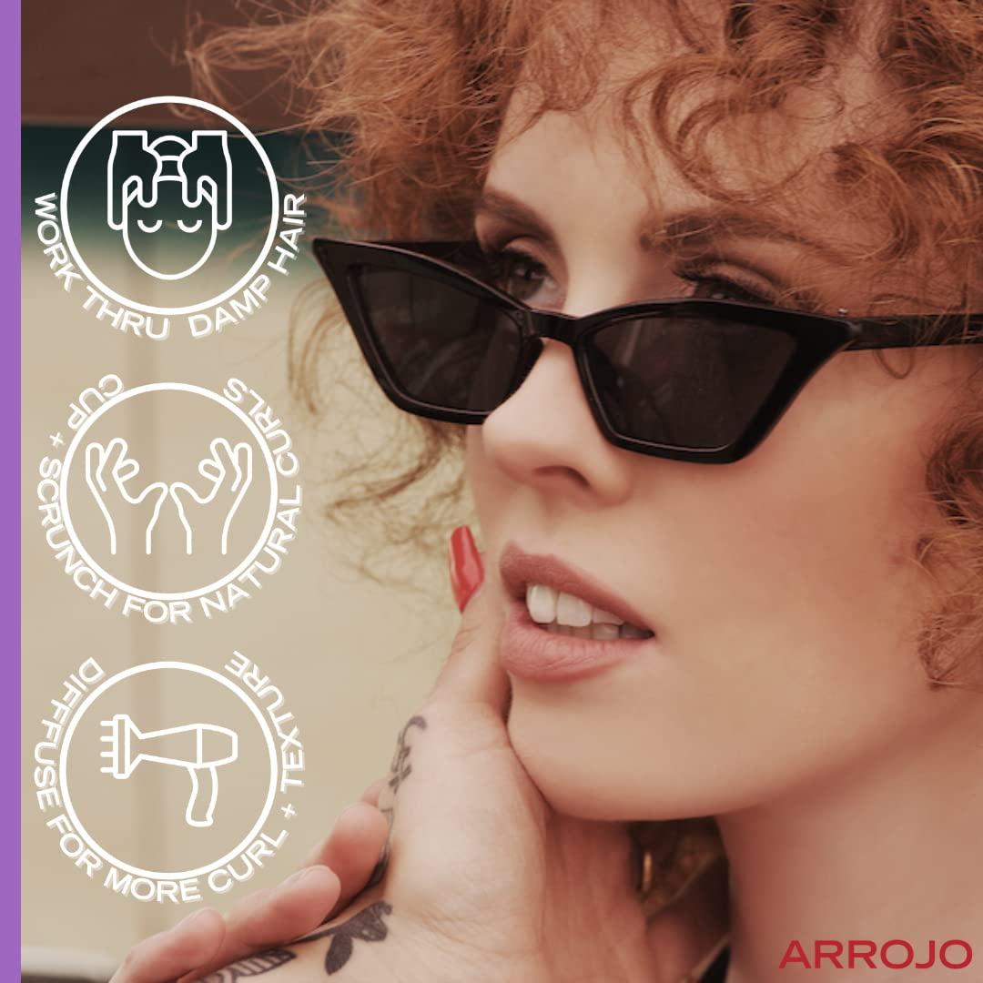 ARROJO Curl Control Gel - Sulfate Free Curly Hair Product for Unruly ...