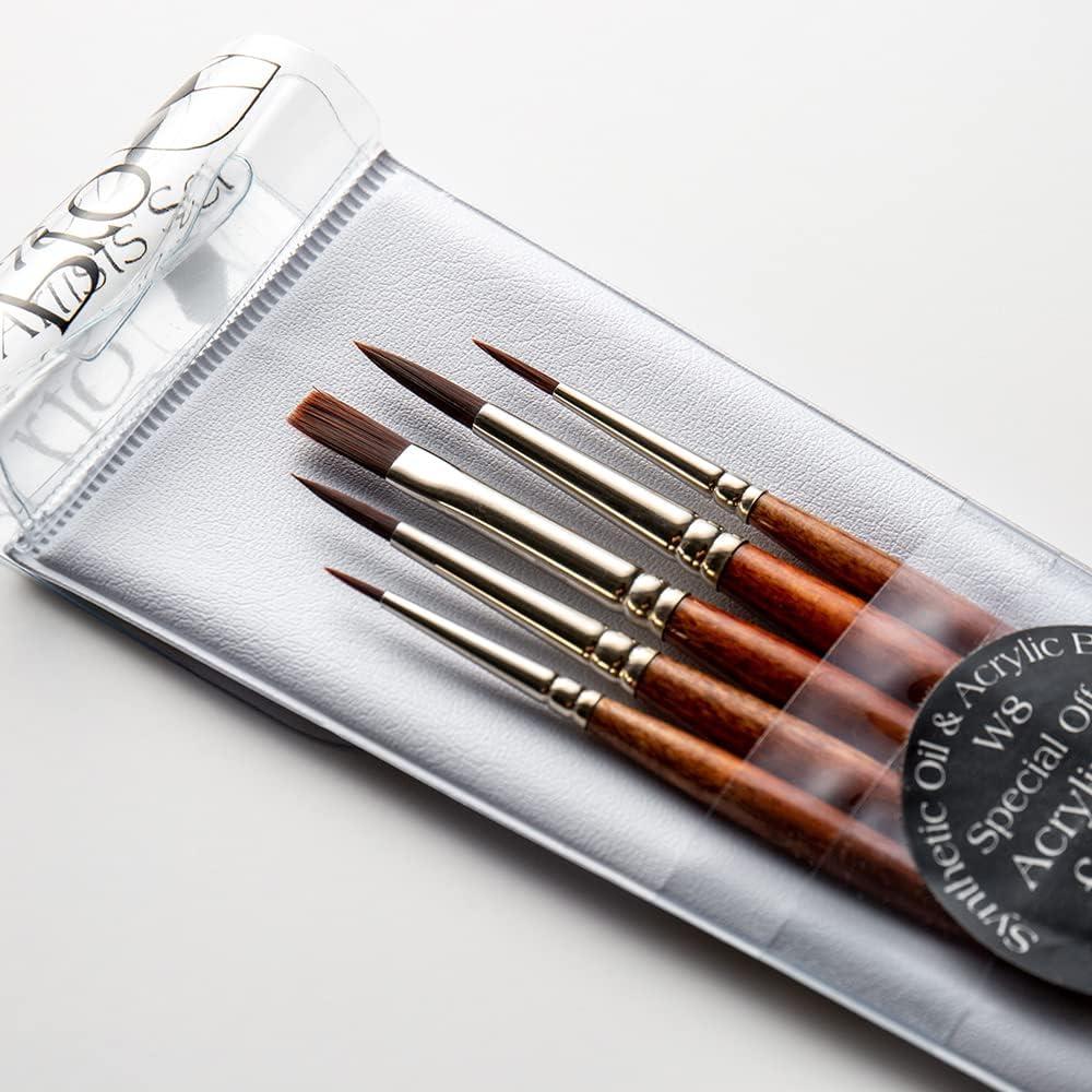 Pro Arte W8 Acrylix Brush Wallet Professional Acrylic Paint Brush Set