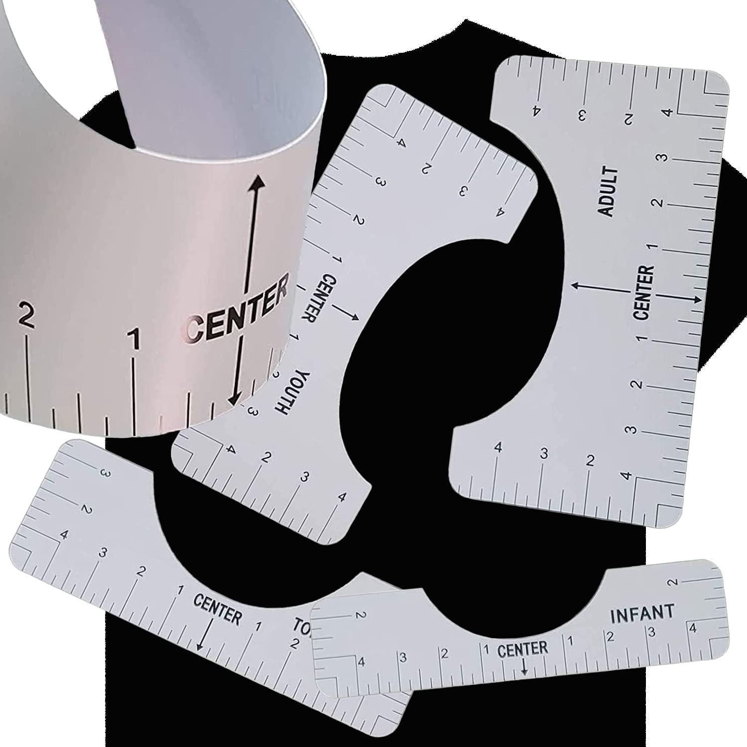 T-Shirt Alignment Tool Acrylic Ruler Guide for Vinyl & HTV Designs ...
