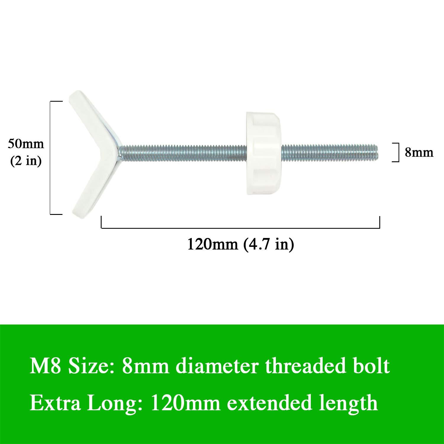 Baby Gate Guru Extra Long M8 Stair Banister Adapter Y-Spindle Rods 2 ...