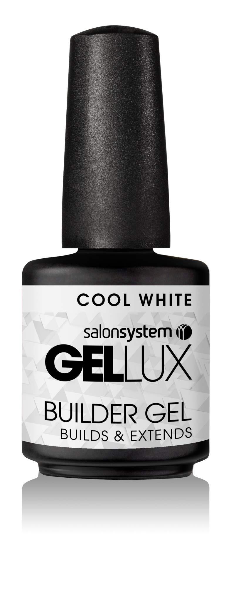 Salon System Gellux Builder Gel 15ml Cool White - Professional Nail ...