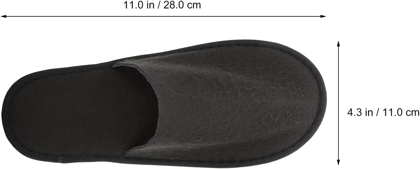 Healvian 10 Pairs Disposable Hotel Slippers for Guests | Unisex Spa ...