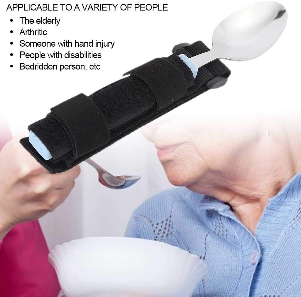 Spoon Elderly Care Spoon Adjustable Strap Portable for Elderly The ...
