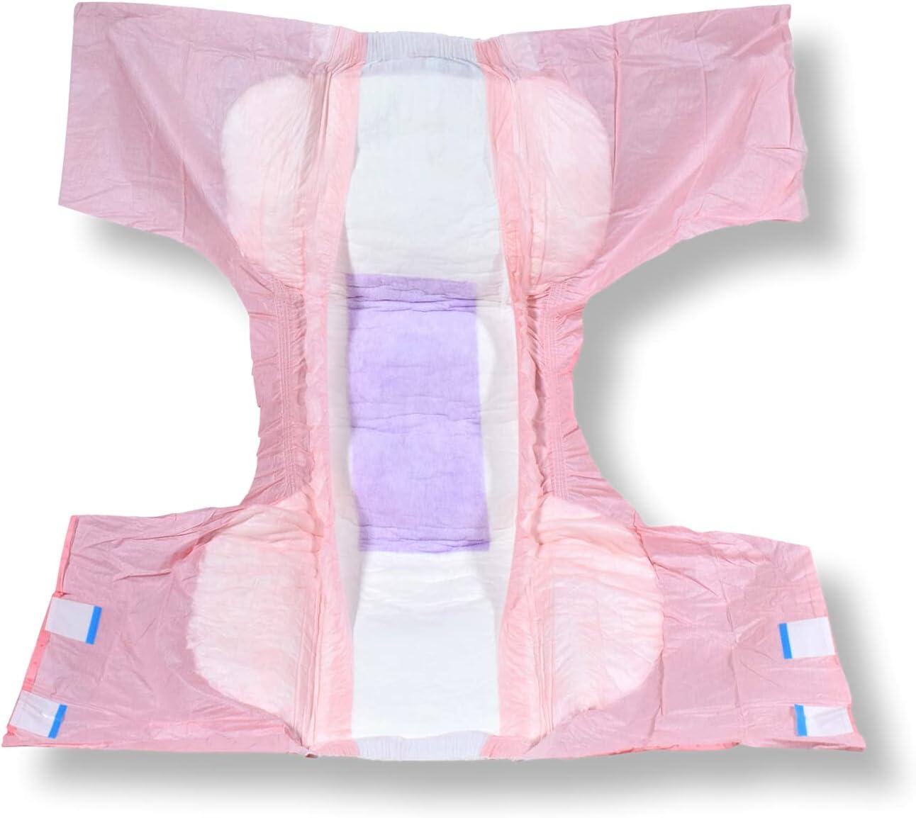 Rearz Princess Pink Overnight Adult Diapers - Sample 2 Pack (Large) for ...