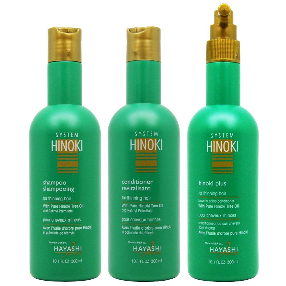 Hinoki Shampoo & Conditioner Set for Thinning Hair - 10.1oz | Nourish ...